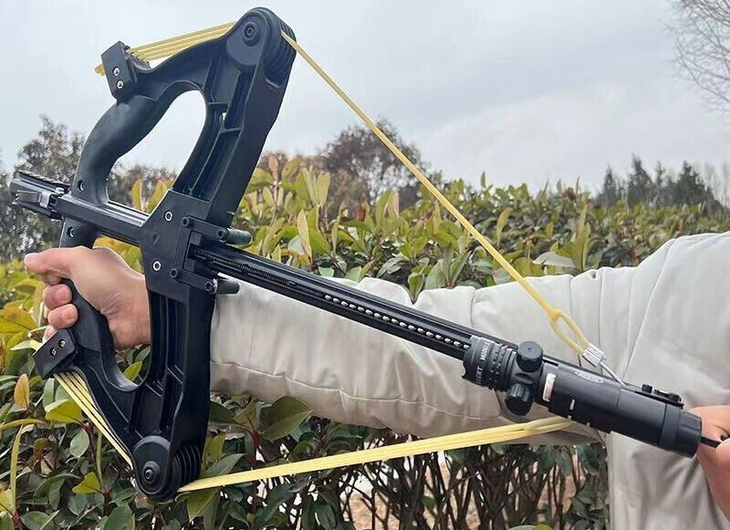 Mini Compound Bow Laser Sight Archery Ball Launcher Rapid Steel Balls ...