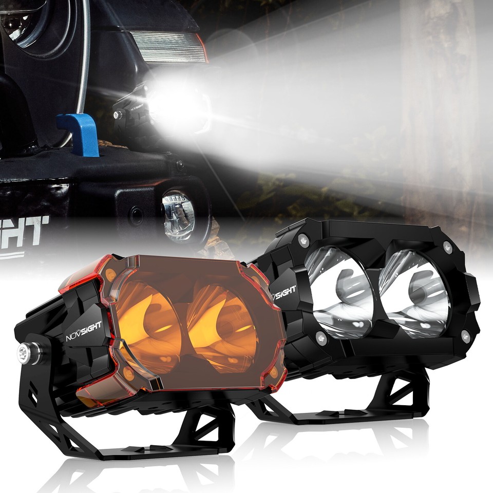 NOVSIGHT 4.5" LED Work Lights Pod Flood Lamp Off Road Camping for Truck ...