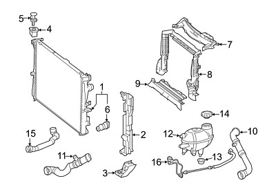 Genuine OEM Radiator Mount Bracket for Mercedes 2535010520 | eBay