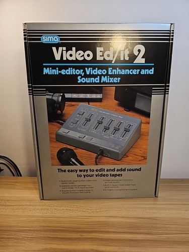 New! Unused Sima Video Ed/ it 2 Editor Enhancer Sound Mixer Box Damaged ...