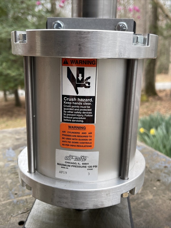 Air-Mite AP19 Bench Top Pneumatic Air Arbor Press, 3” Stroke, Single ...