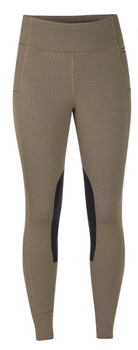 Kerrits Fleece Lite II Knee Patch Tight-L-Flaxen/Walnut | eBay