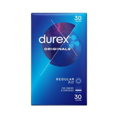 Durex Original Regular Fit Condom 30 Condoms 9300631407874 | eBay Australia