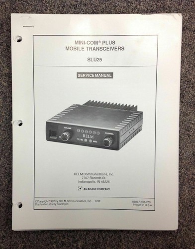 Various Vintage RELM, Regency Radio,Duplexer, Repeater Manuals HARD TO ...