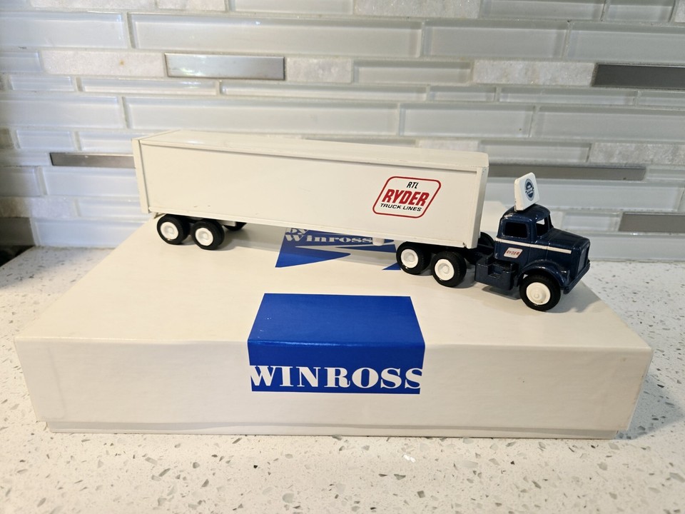 RTL Ryder Truck Lines Blue Chip Service 1982 Winross 1/64th Scale Model ...