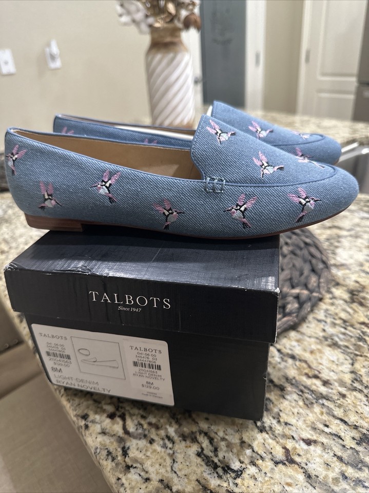Talbots women’s shoes Light Denim Ryan Novelty Hummingbird size 8 | eBay