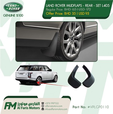 RANGE ROVER MUDFLAPS - REAR - SET L405 (VPLGP0110) | eBay