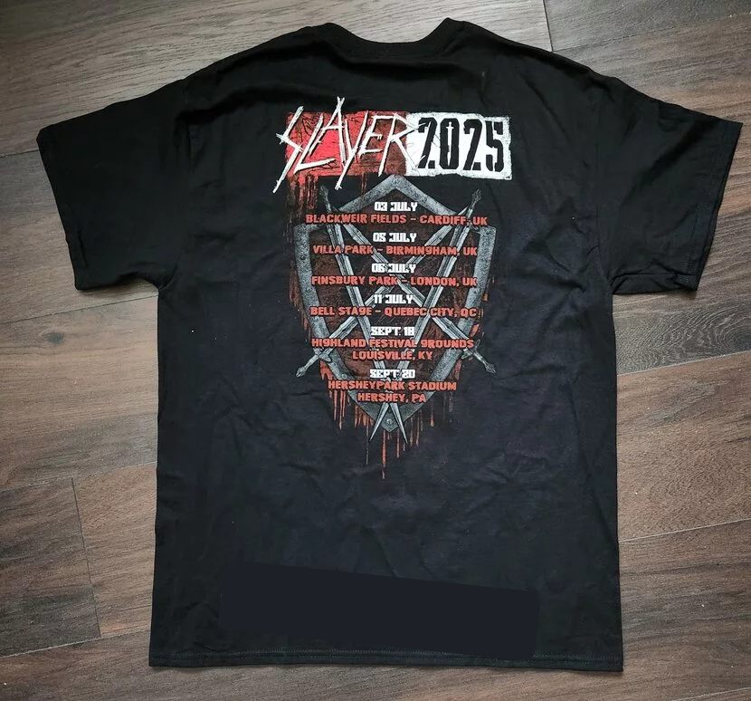 Slayer - Slayer Nation Tour 2025 T-Shirt Unisex Fullsize S-5Xl | eBay