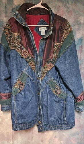 Vintage 90s Ladies Sz M Funky Denim Jacket. | eBay