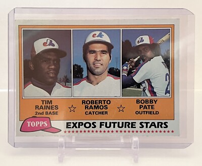 1981 Topps Tim Raines #479 Rookie RC Montreal Expos 7 ALL-STAR 2ND IN ...