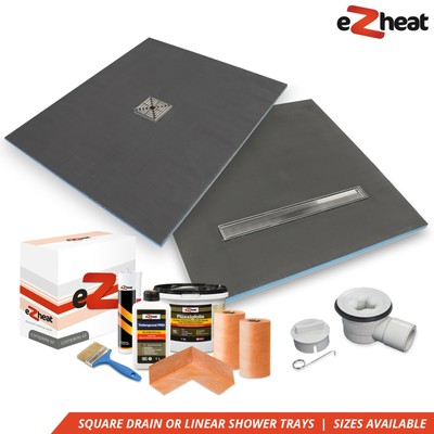 Wet Room Shower Tray Former Kit Tile On Wetroom Walk in Base w/ Drain ...