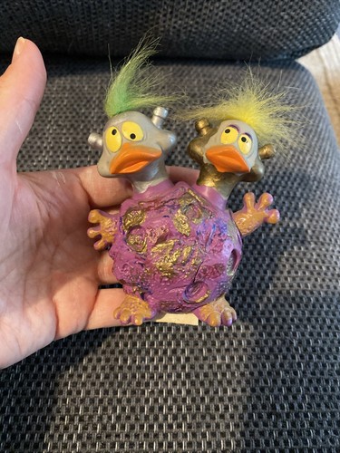 Cosmic Critter 2 Headed Duck Dweeb Troll Doll 3 1/2" Russ Troll Doll ...