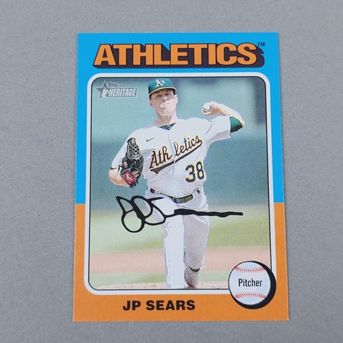 2024 Topps Heritage #325 JP Sears Oakland Athletics Baseball Card | eBay