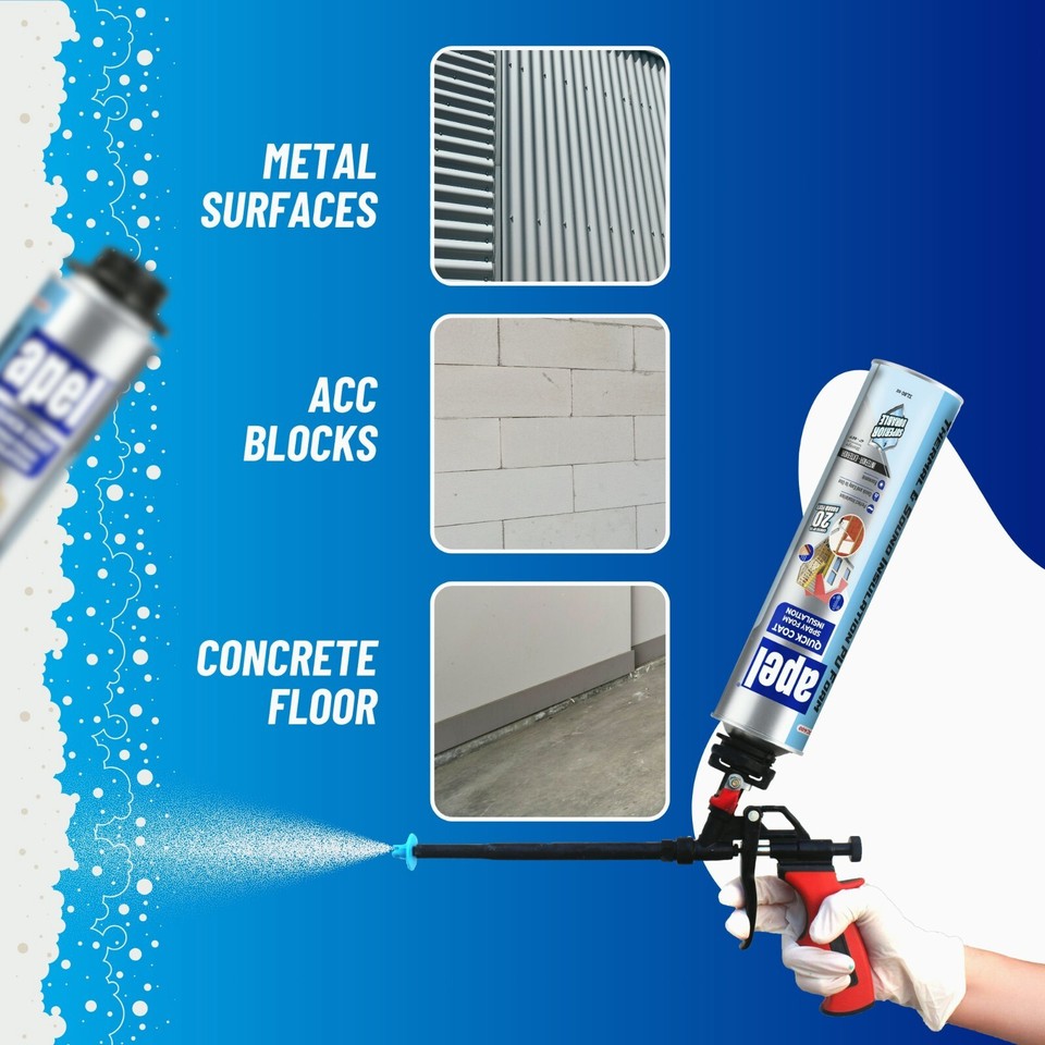 Apel Spray Foam Insulation Kit (12 x 32.80 oz./240 Bd ft) Heat and ...