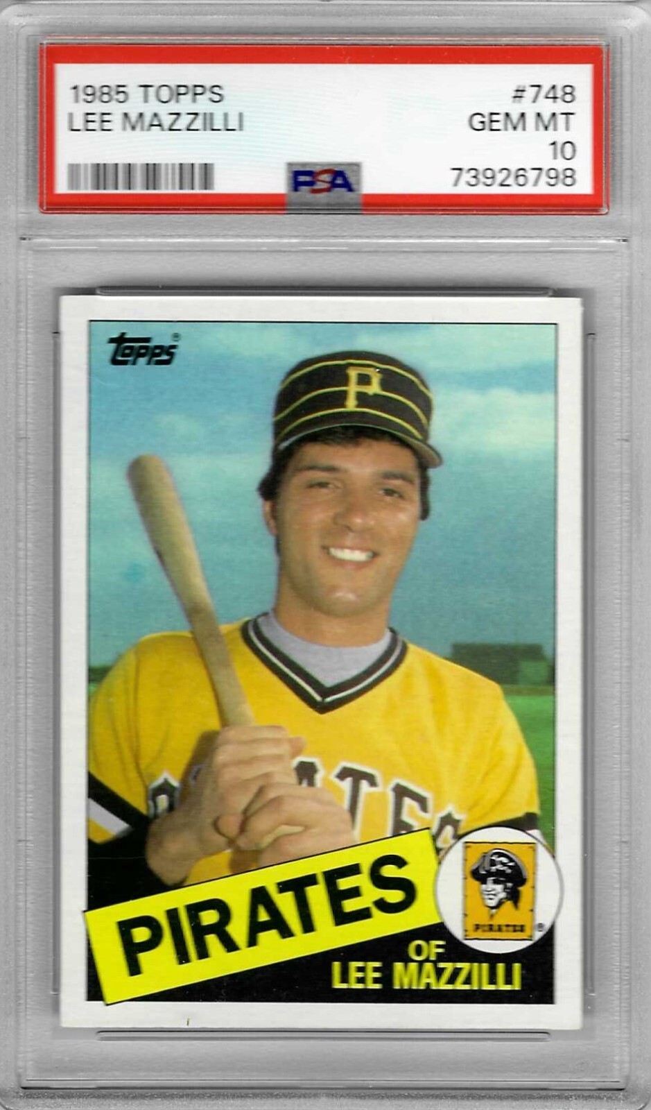 1985 Topps #748 Lee MAZZILLI - PSA 10+++ Pirates | eBay