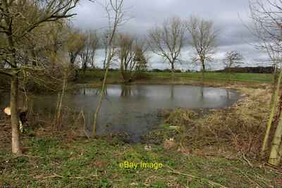 Photo 12x8 Pond at the End of Moor Lane Flawith Moor Lane ends up in ...