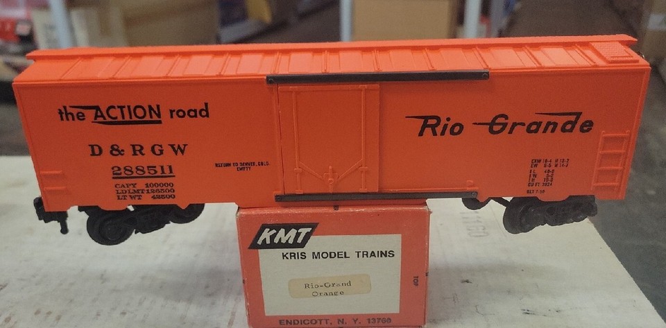 KMT, Box car, Kris Model Trains, Rio Grande, D&RGW, #288511, W/box (10C ...