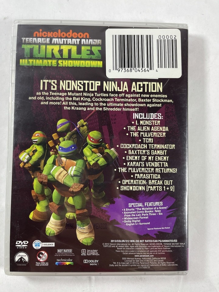 Teenage Mutant Ninja Turtles Ultimate Showdown DVD 2-Disc Set 12 ...