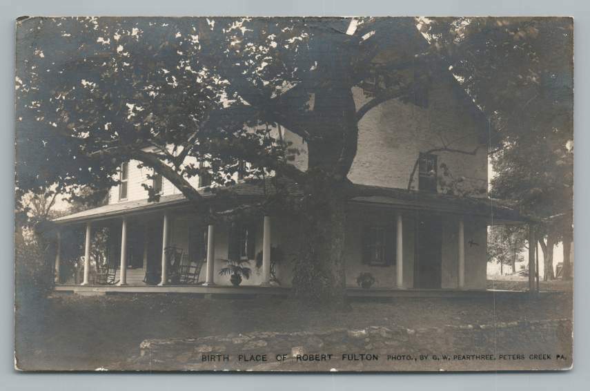 Robert Fulton House PETERS CREEK Pennsylvania RPPC Lancaster County ...