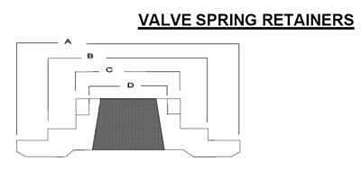 Crow Cams valve spring retainer for Holden Commodore VC V8 308 Blue 3/ ...