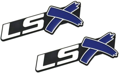 2x LSX Side Fender Rear Boot Trunk Emblem Badge for Chevy Camaro Chrome ...