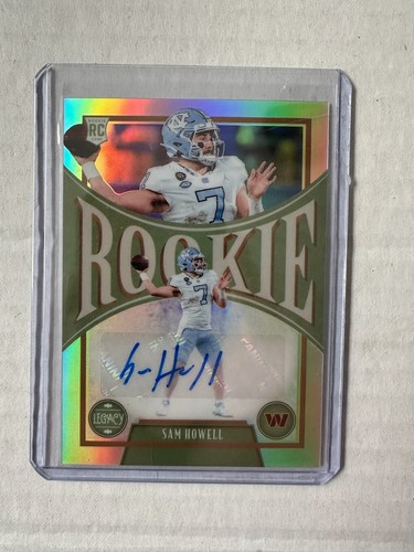 2022 Panini Legacy Football Sam Howell Silver Autograph Commanders #145 ...