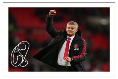OLE GUNNAR SOLSKJAER Signed Autograph PHOTO Fan Gift Print MANCHESTER ...