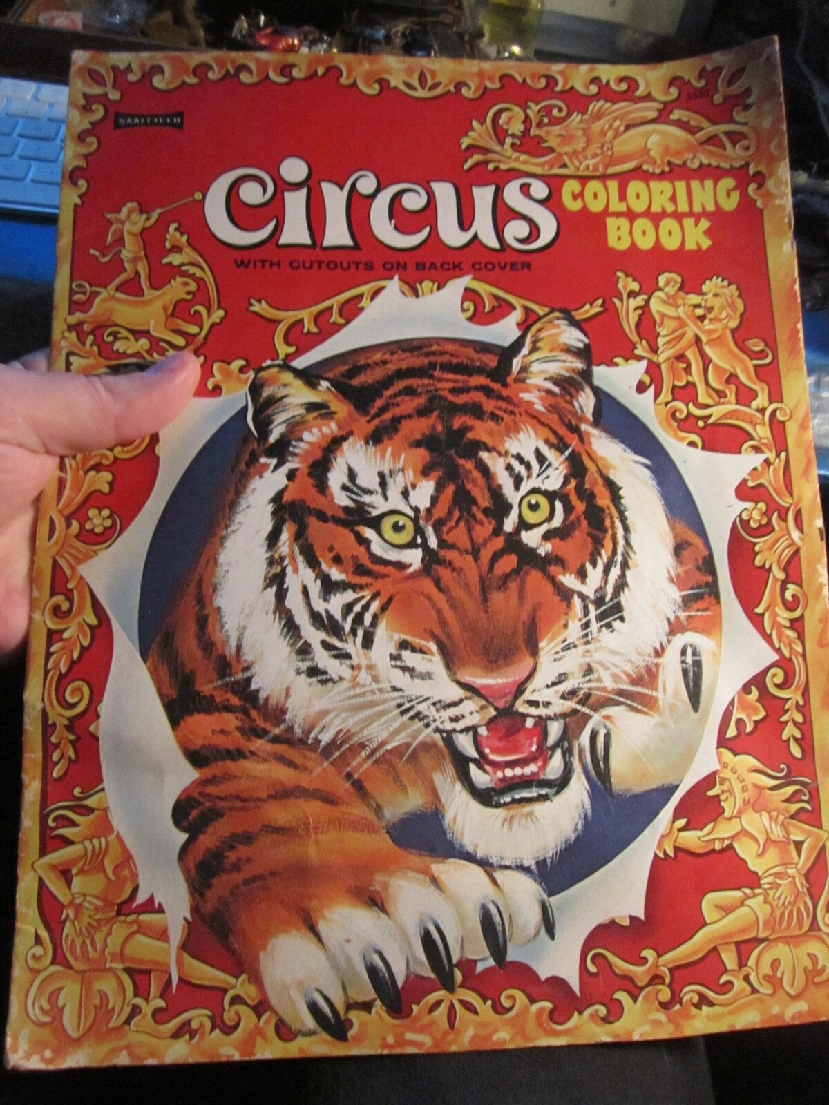 VINTAGE CIRCUS COLORING BOOK WITH CUTOUTS UNUSED - BBA-50 | eBay