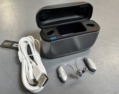 GN ReSound OMNIA 9 RIE Hearing Aids (Pair) + Premium portable charger ...