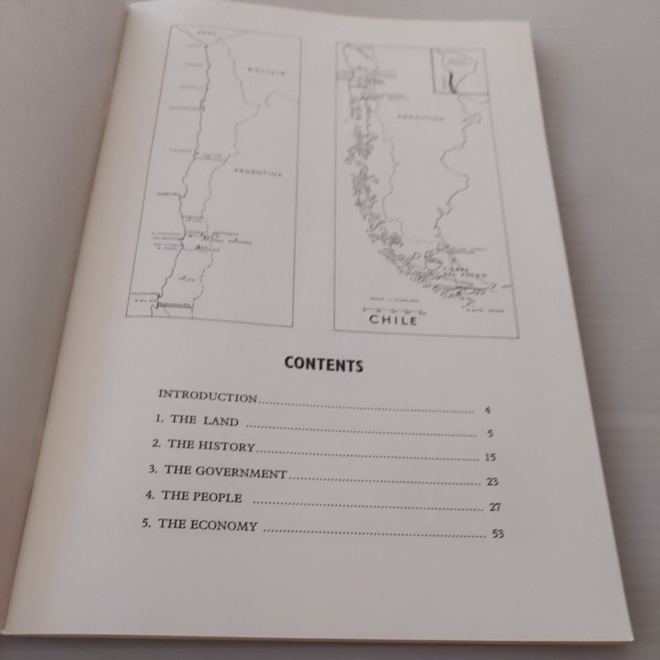 1967, Chile In Pictures, Visual Geography Series, Paperback Booklet | eBay