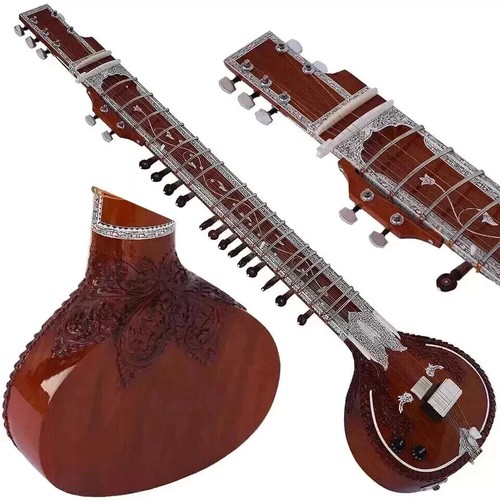 ELECTRIC SITAR INDIAN HANDMADE PROFESSIONAL TUNWOOD STRING INSTRUMENT ...