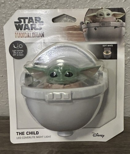 Star Wars Mandalorian The Child Baby Yoda Plug In LED Night Light Auto ...