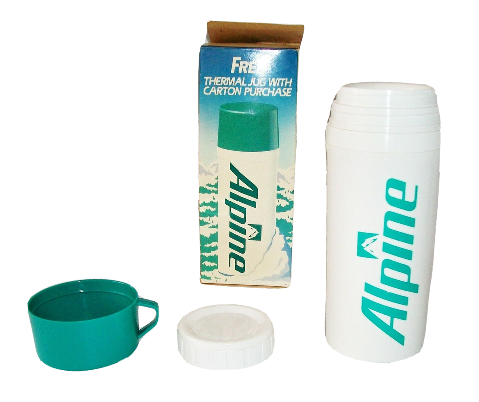 Alpine Cigarette Advertising Promotional Aladdin Thermal Jug New Opened ...