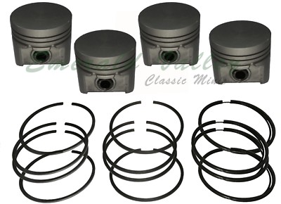 New Piston Set 1988-94 Classic Mini 998 10.3 - 1 W/ Press on Rod Pins ...