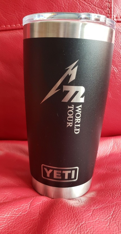 METALLICA M72 World Tour Black YETI 20oz Tumbler Rambler Pop-Up Store ...
