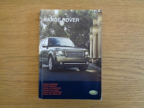 Range Rover Owners Handbook/Manual 09-12