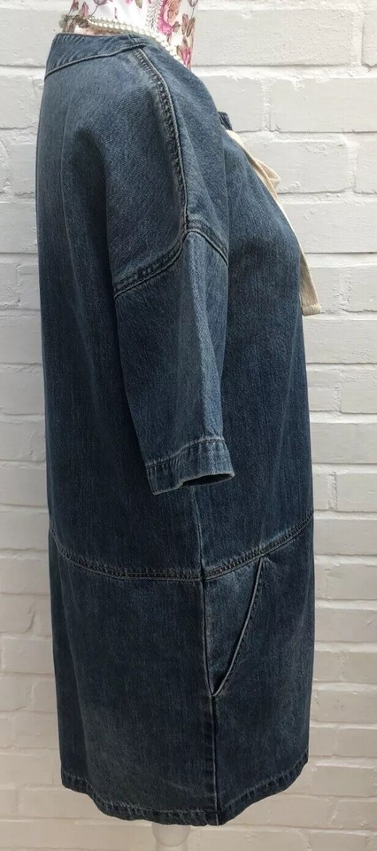 Lab Dip Paris Denim Dress Size 26 Medium/Large Shift Boxy Fit 14 16 ...