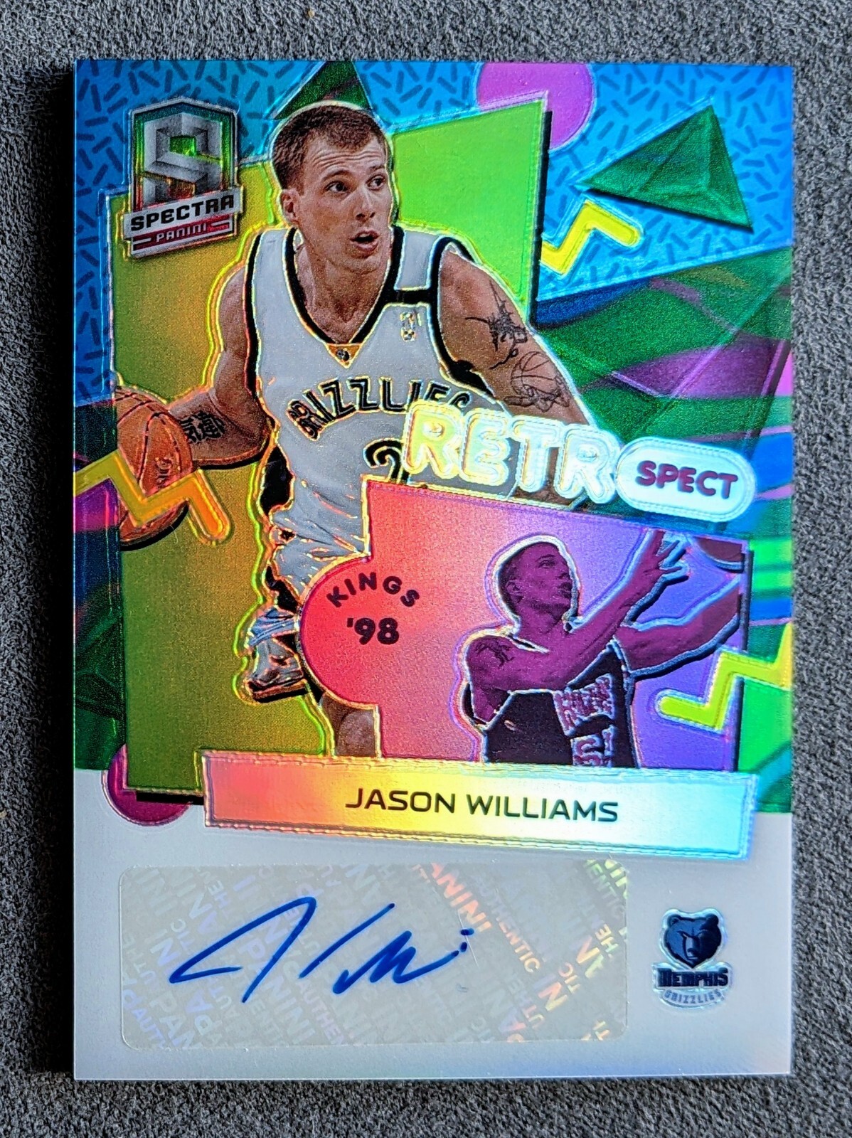 2022-23 Spectra Jason Williams Autograph Retrospect Marble Prizm Auto ...