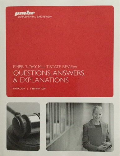 📚🆕**LIKE NEW** 2019-2020 PMBR SUPPLEMENTAL 3-DAY Multistate Review Qs ...