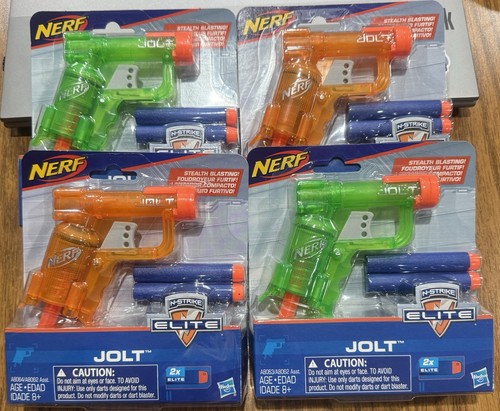 NERF Jolt Play Gun Stealth Blasting N-strike 2x Elite Lot of 4 | eBay