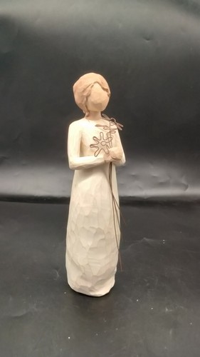 Willow Tree “Grateful” Demdaco By Susan Lordi Woman Flowers Figurine ...