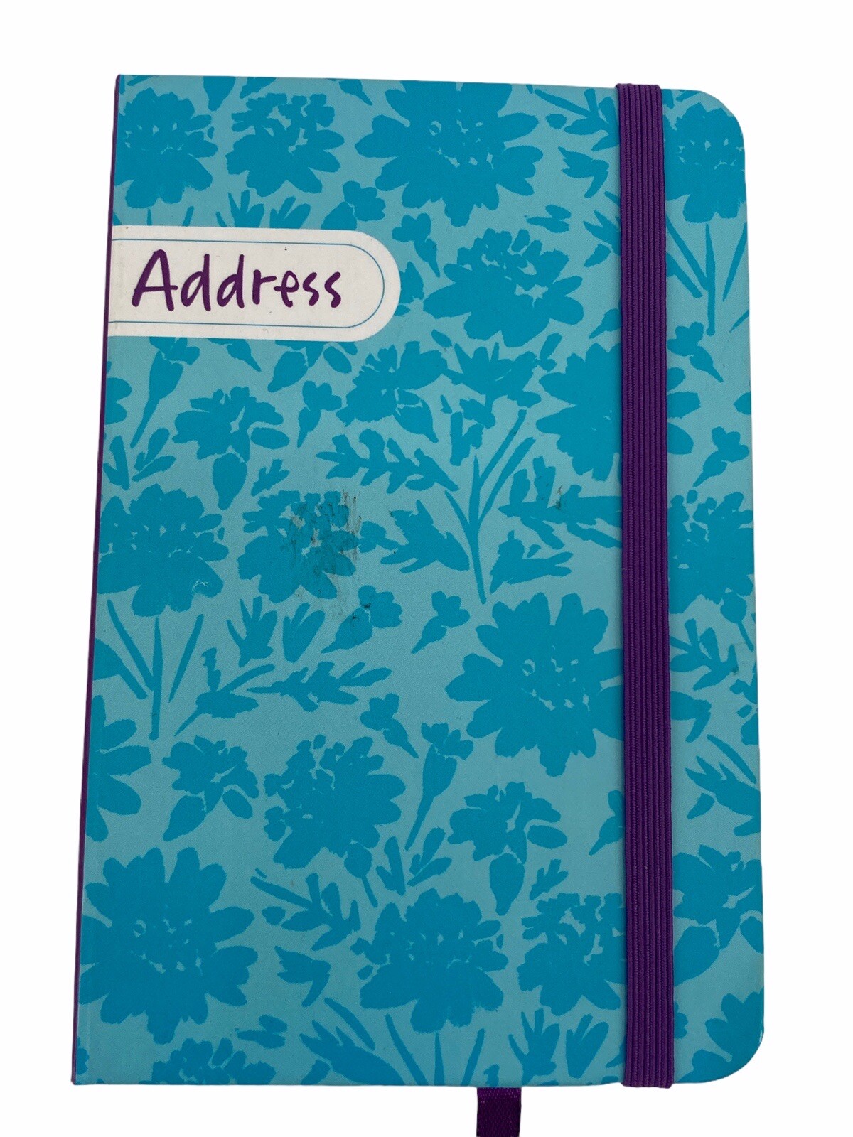Kathy Davis Studios Portfolio Tabbed Address Book Blue Floral Print CR ...