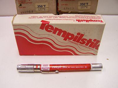 Qty 10 Tempilstik Welding Temperature Indicator Crayon 350 Degree F ...