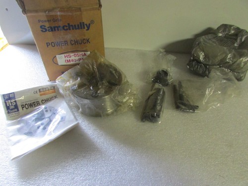 Samchully 5-in 3 Jaw High Speed Open Center Power Plain Back Chuck HS ...