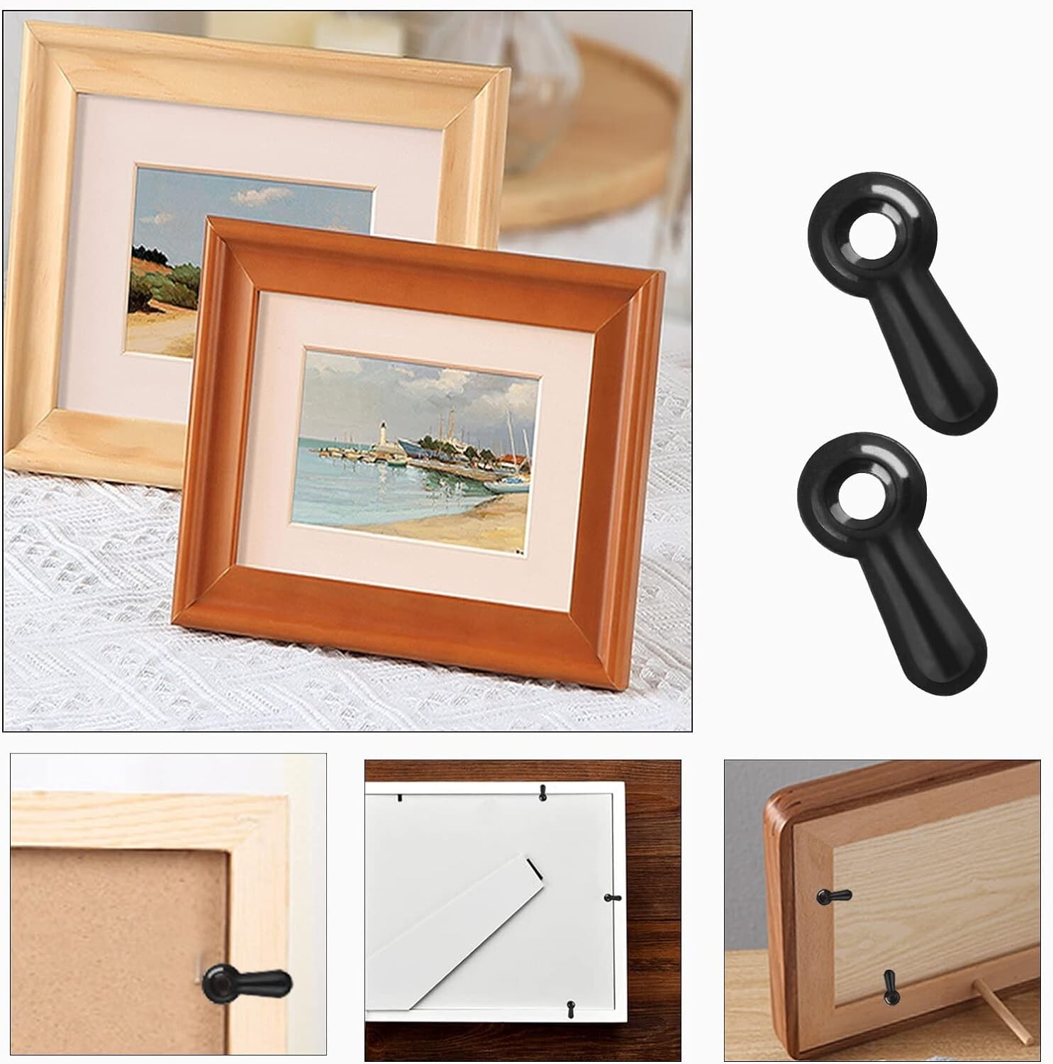 Picture Frame Turn Button Fasteners Set 100 PCS Picture Frame Backing ...