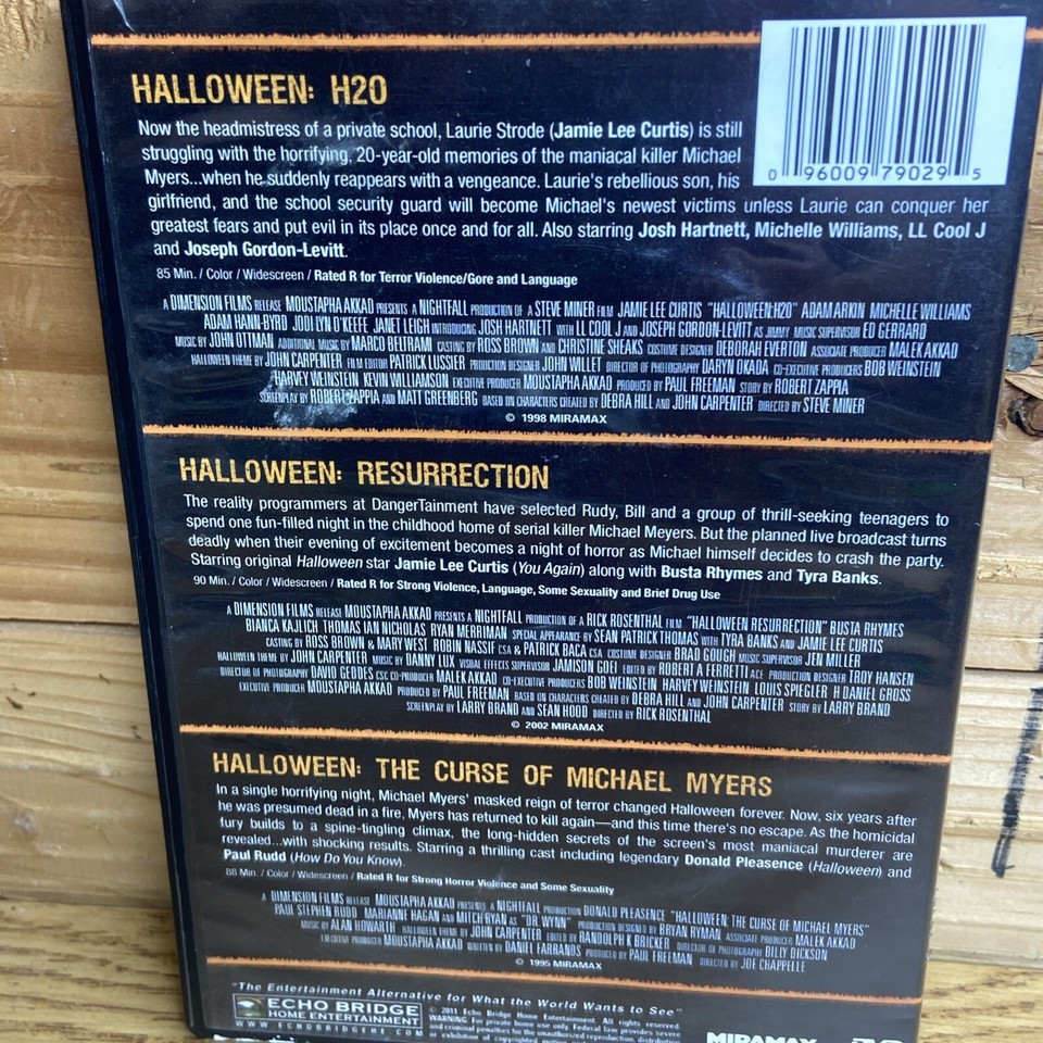 Miramax Classics: The HALLOWEEN Collection [3 Film Set] DVD (H2O ...