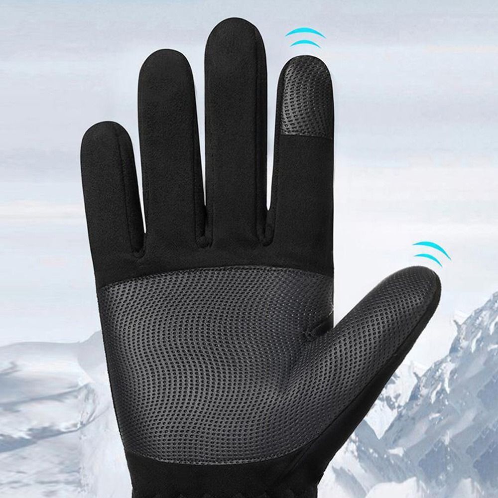 Riding Anti-slip Thermal Glove Touch Screen Mittens Plush Gloves Winter ...