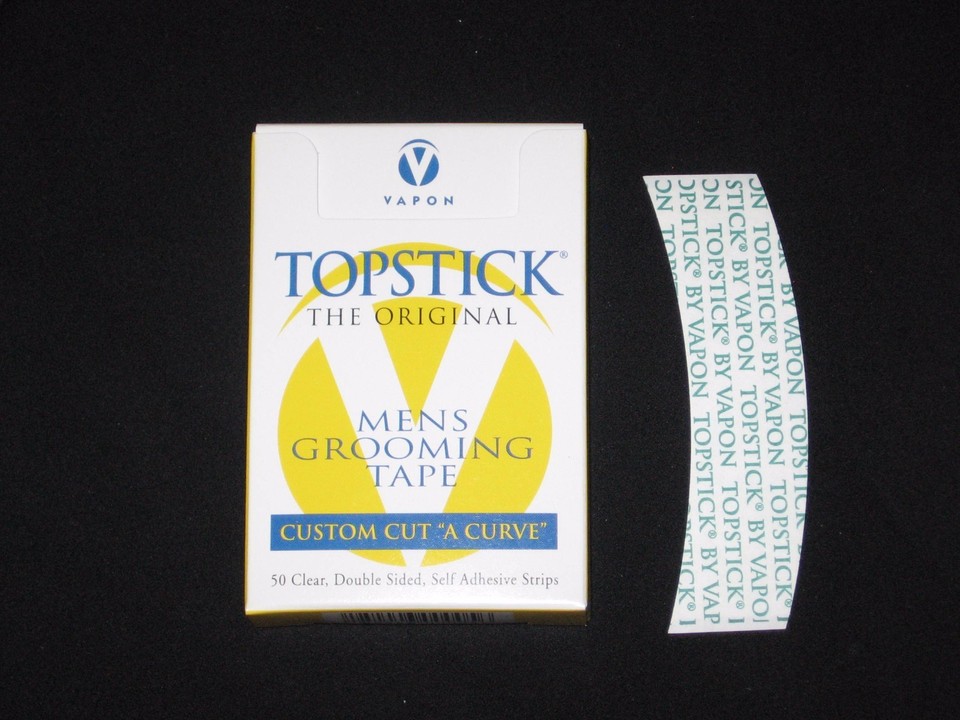 Vapon Topstick® Clear Tape Mens Grooming 1/2″ Topstick/“A” Curve/1″X 3 ...