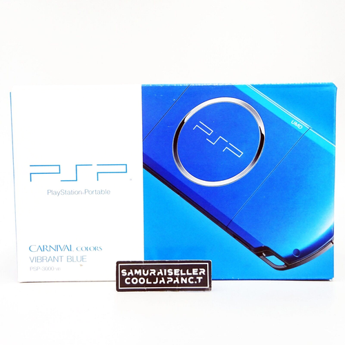 SONY PSP Playstation Portable Console Vibrant Blue PSP-3000 VB Japan ...