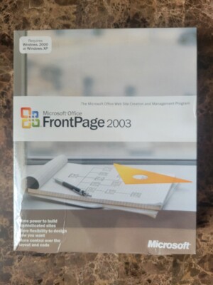 NEW SEALED Microsoft Office FrontPage 2003 for Windows Full Version ...